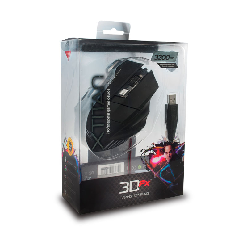 3DFX GAMER MOUSE XTITAN 3200DPI | MOUSE GAMER