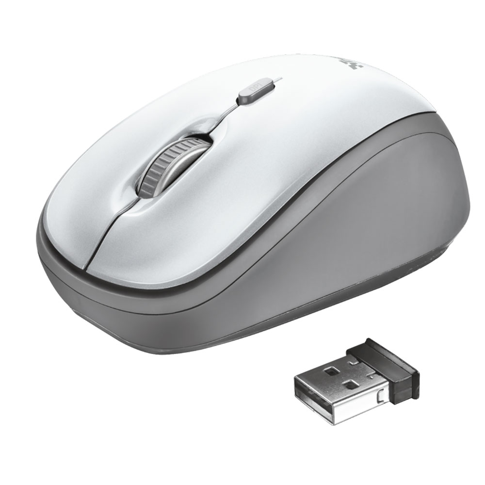 TRUST YVI WIRELESS MOUSE - WHITE | INALAMBRICO