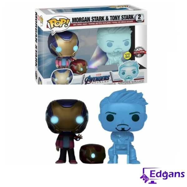 POP MORGAN STARK and TONY STARK 2 GLOW IN THE DARK