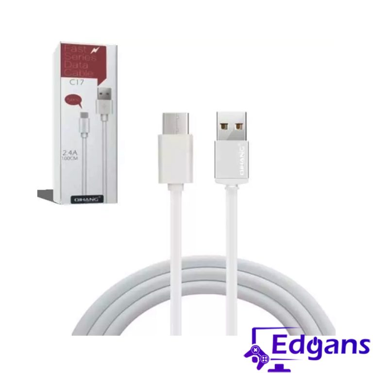 CABLE USB TIPO C 2.4A 1 METRO QIHANG C17 | EDGANS ELECTRONIC AND GAMES