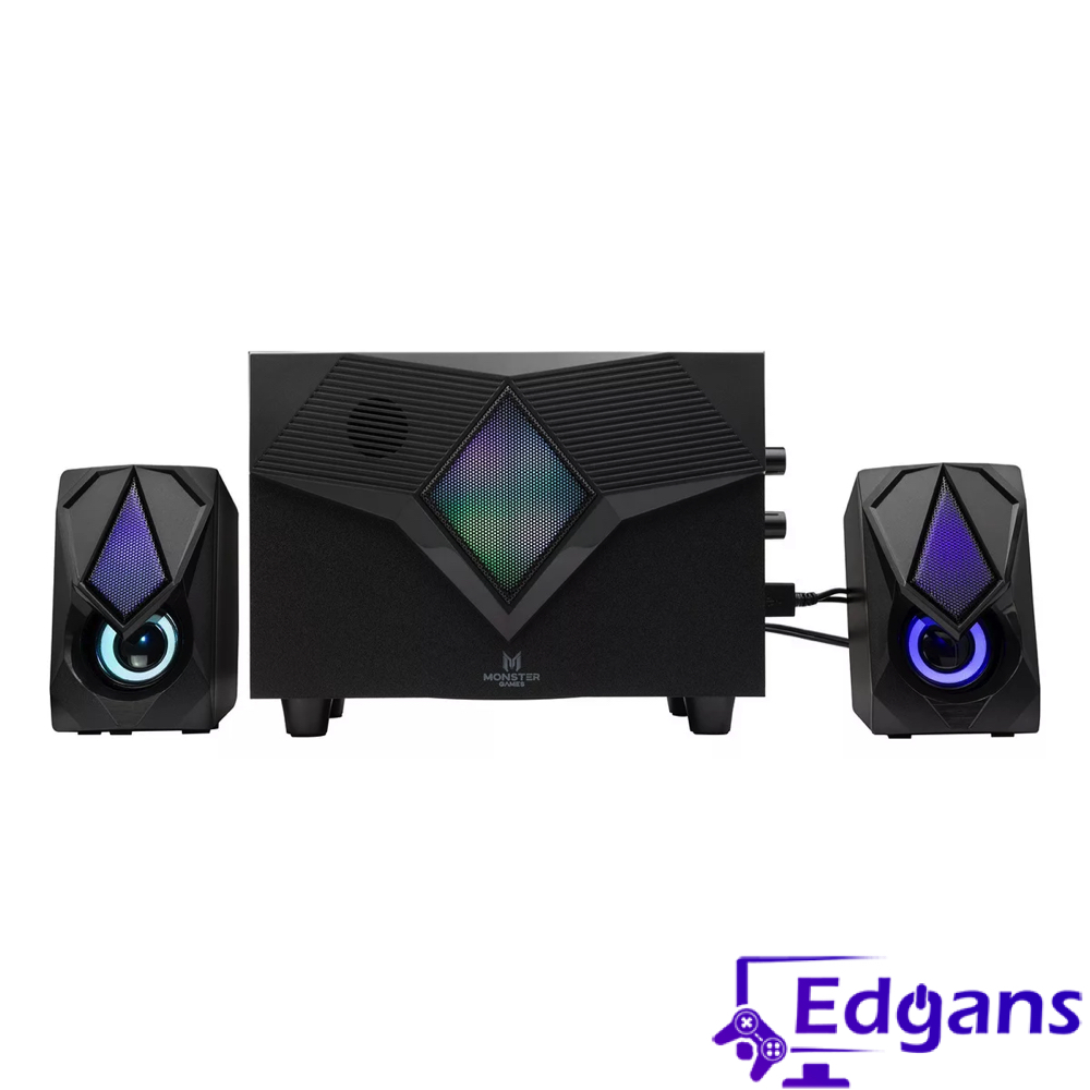 SUBWOOFER MONSTER GAMES BURST 2.1 SW557 USB | EDGANS ELECTRONIC AND GAMES